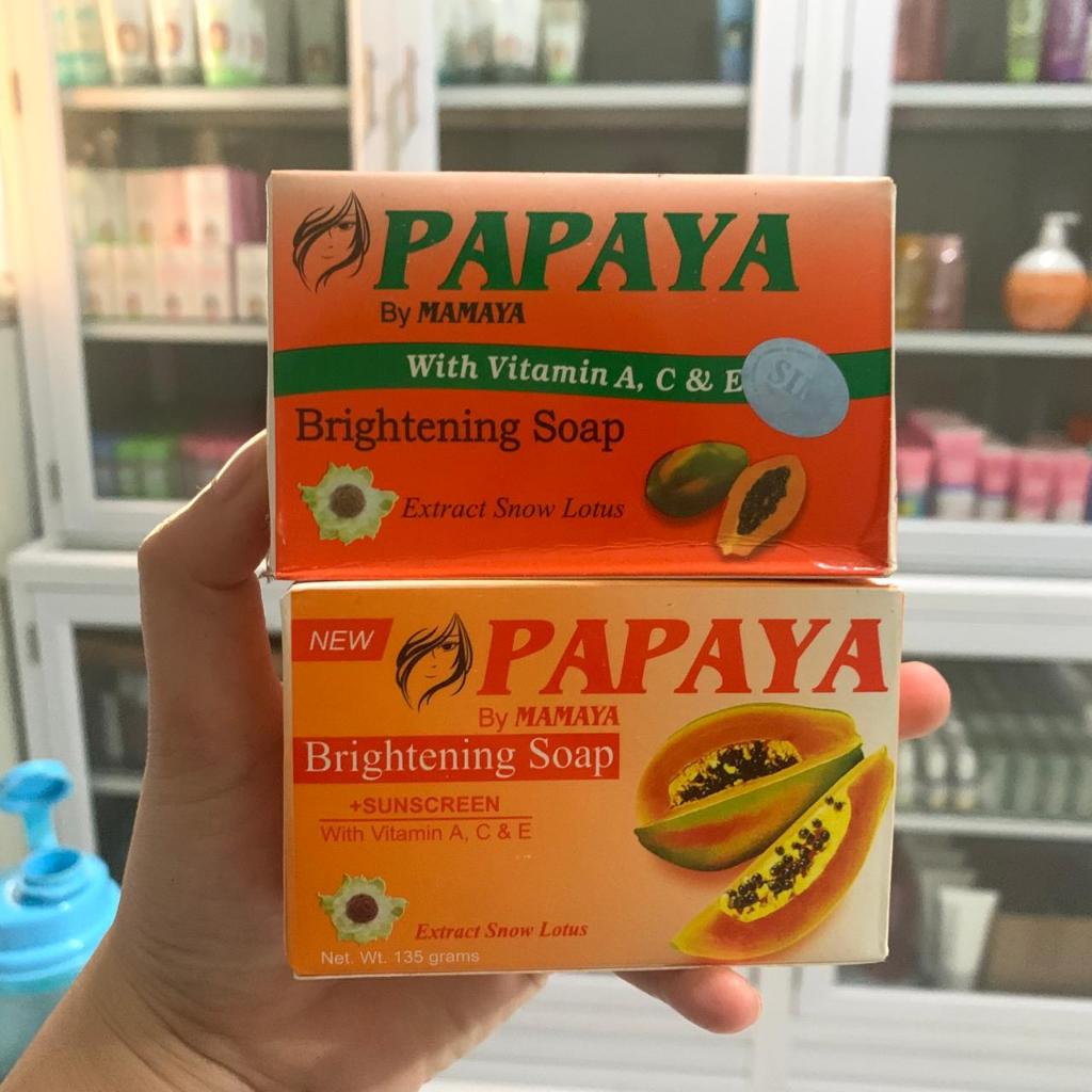 Jual {Mamaya/BESTSELLER} Papaya Brightening Soap+ Sunscreen BPOM Resmi ...