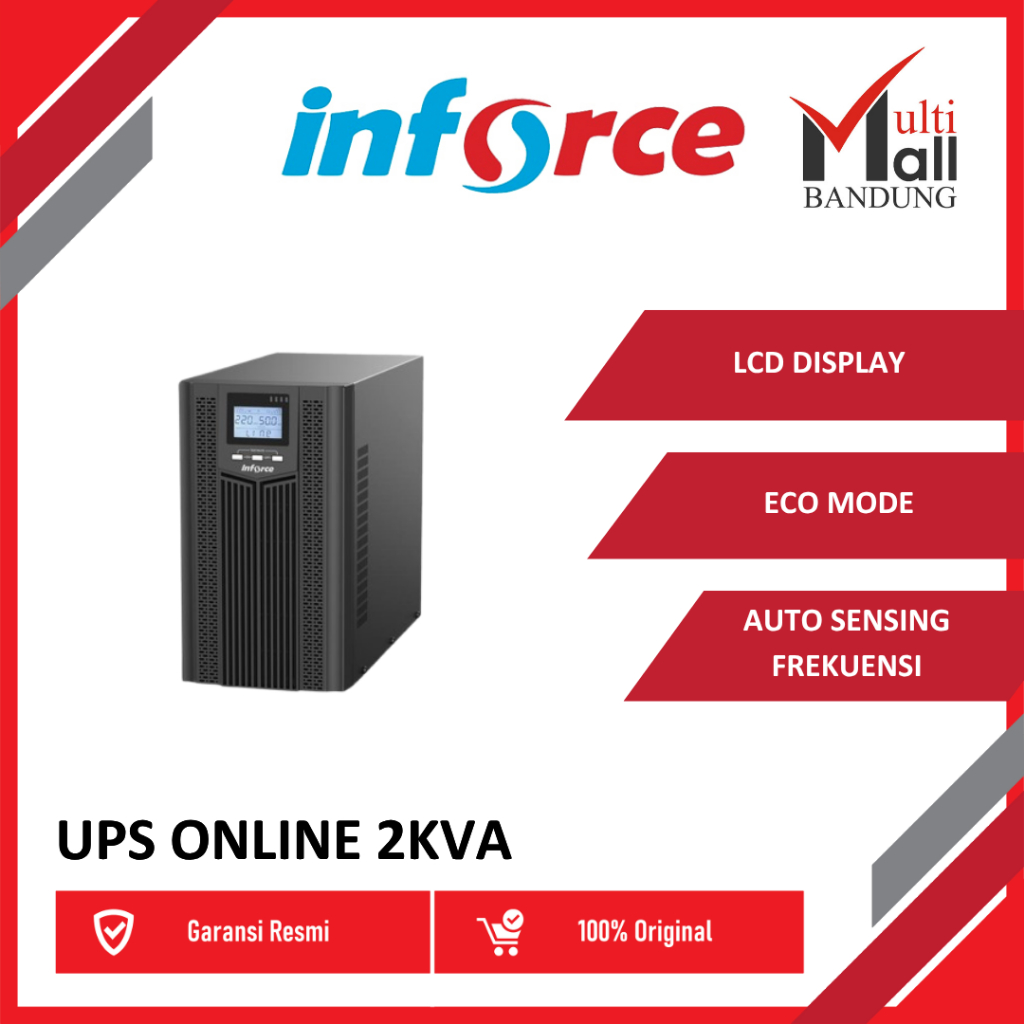 Jual Online UPS Inforce 2kVA / 2 kVA 1800watt 1800 watt 2000 va ...
