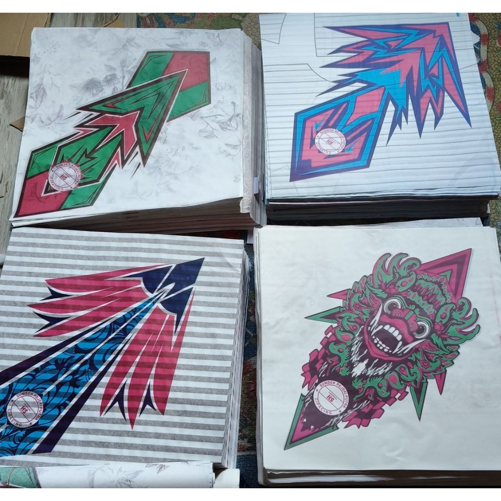 Jual (HANYA KERTAS) kertas layangan sablon (100lembar) mohon baca ...