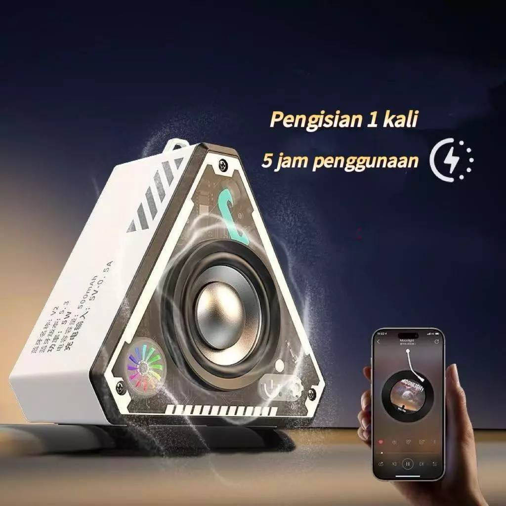Jual V2 nirkabel mecha segitiga segitiga bluetooth audio bluetooth 5.3 ...