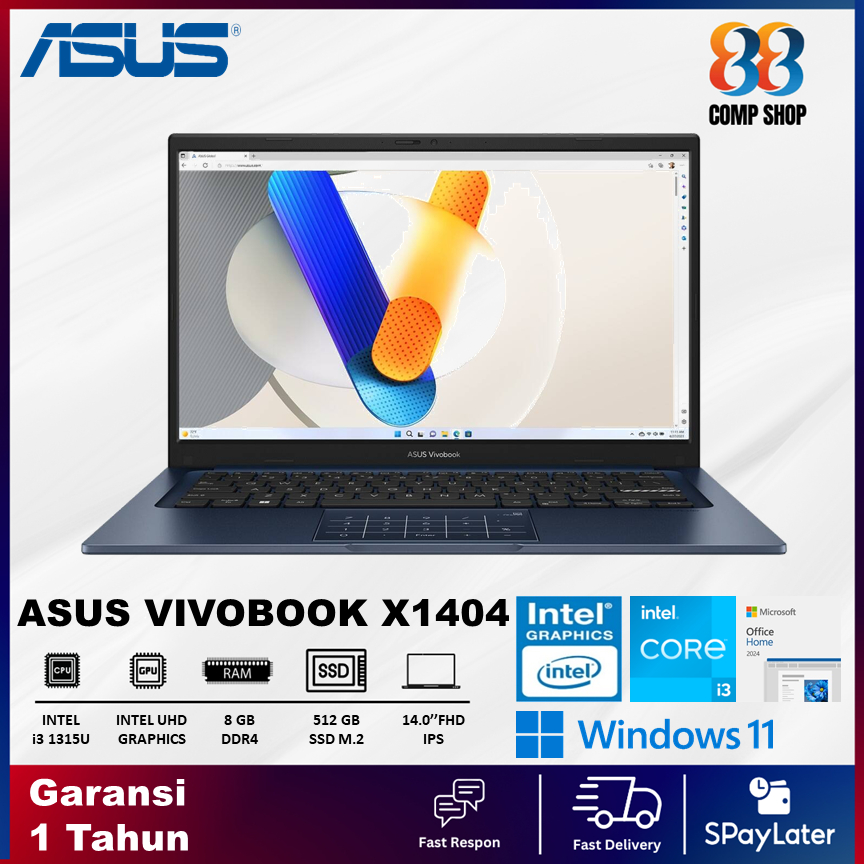 Jual ASUS Vivobook X1404VA i3-1315U | 16GB 512GB SSD | Windows 11 ...