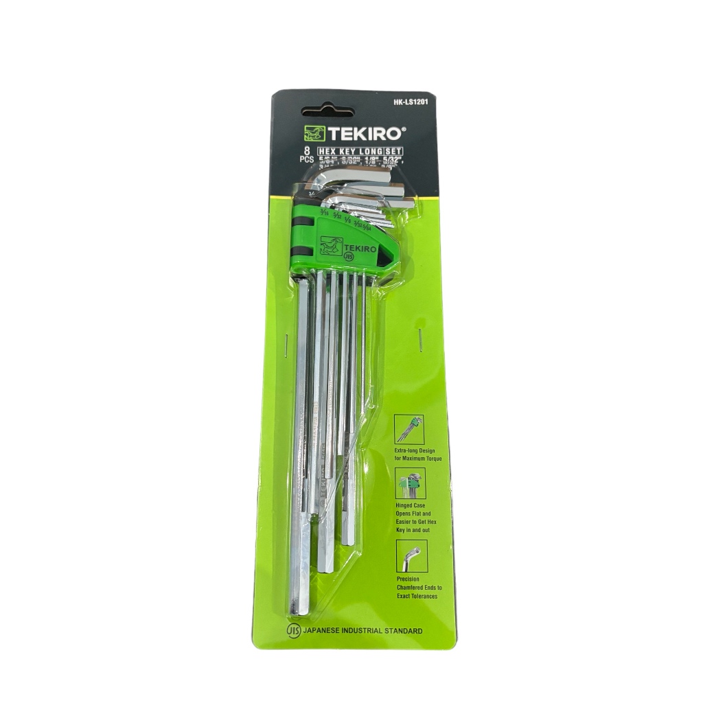 Jual TEKIRO Kunci L Panjang Inch 8 Pcs – Hex Key / Allen Key Set ...