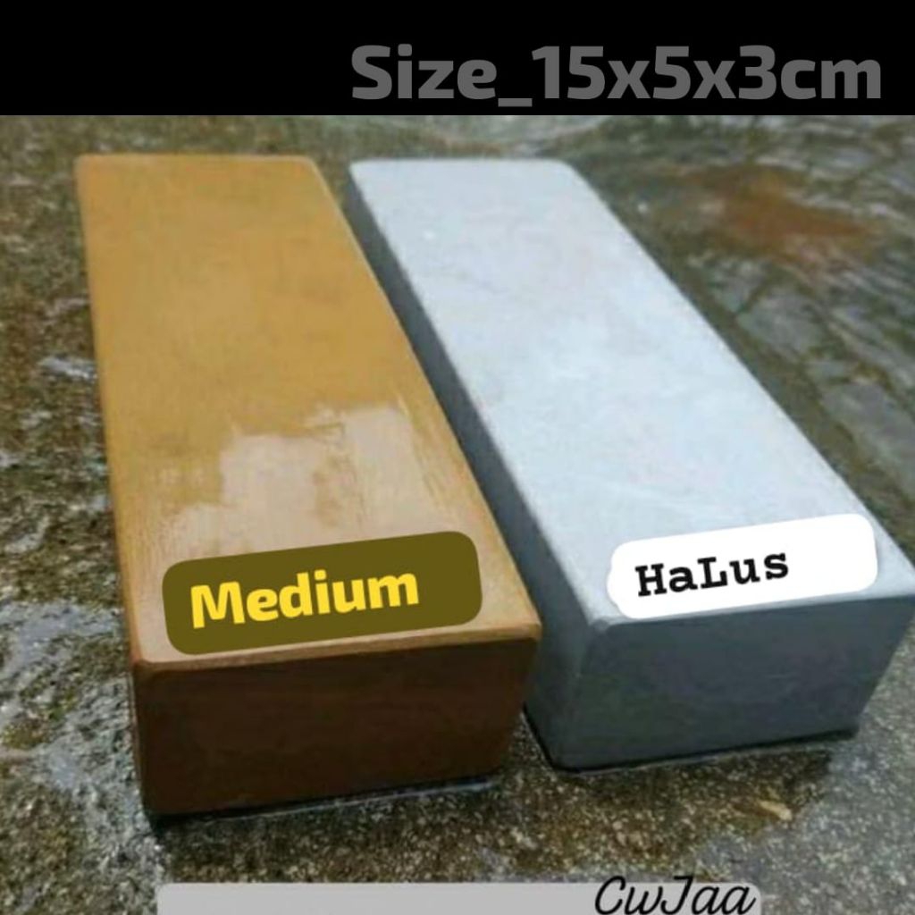 Jual BATU ASAH Asli Alam 1set isi 2Grit_4000 & 8000 | Shopee Indonesia