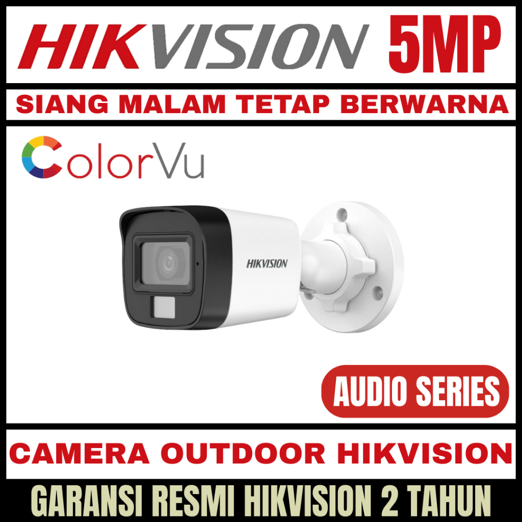 Jual CCTV HIKVISION OUTDOOR 5MP COLORVU AUDIO KAMERA COLORFUL CAMERA ...