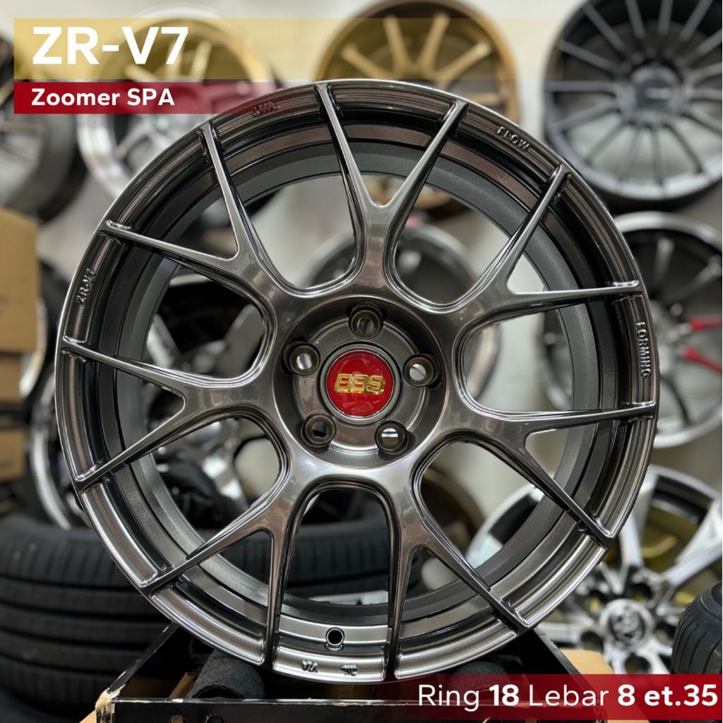 Jual velg mobil ring 18 BBS V7 PCD 5X108 velg racing mobil R18 velg ...