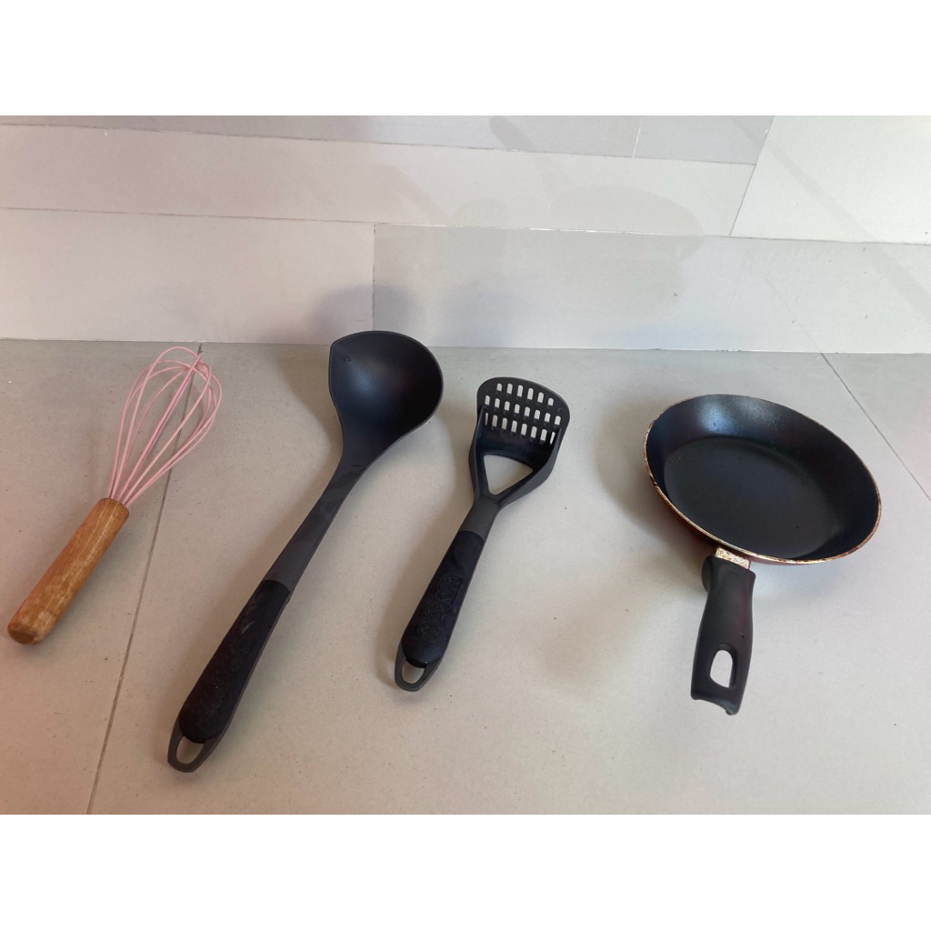 Jual Paket alat masak fry pan teflon maxim pengocok telur flex grip ...