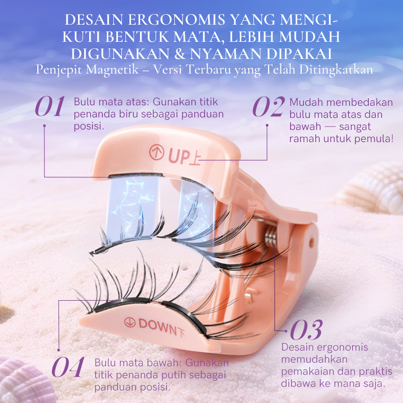 Jual MLEN DIARY Magnetic Penjepit Bulu Mata Eyelash Curler, Eyelash ...