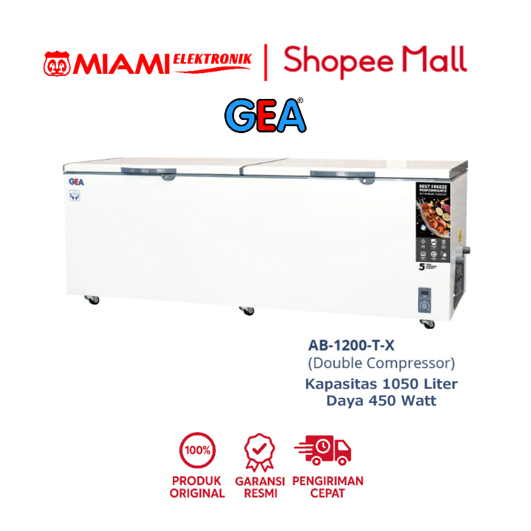 Jual GEA AB-1200-T-X / AB1200TX / AB1200 Chest Freezer 1050 Liter 468 ...