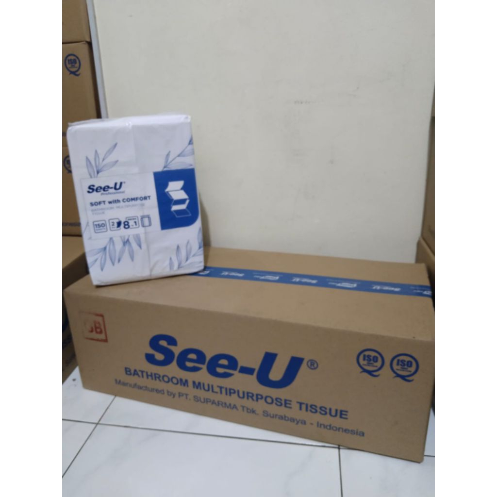 Jual Tissue Tisu See U Pop up BMT 8in1 Bathroom Multipurpose See-U ...