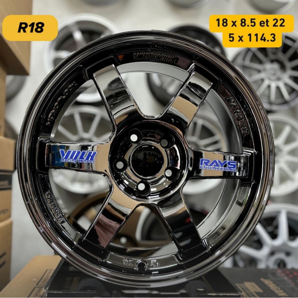 Jual velg racing TE37 FLOW FORMING R18 LEBAR 8,5 ET 22 velg mobil r18 velg racing ring 18 mobil ...