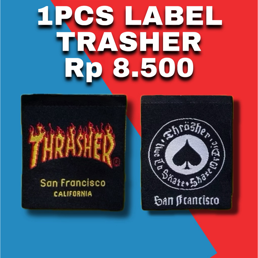 Jual SOLDLABEL LABEL PABRIC INDUSTRI LABEL TRASHER | Shopee Indonesia