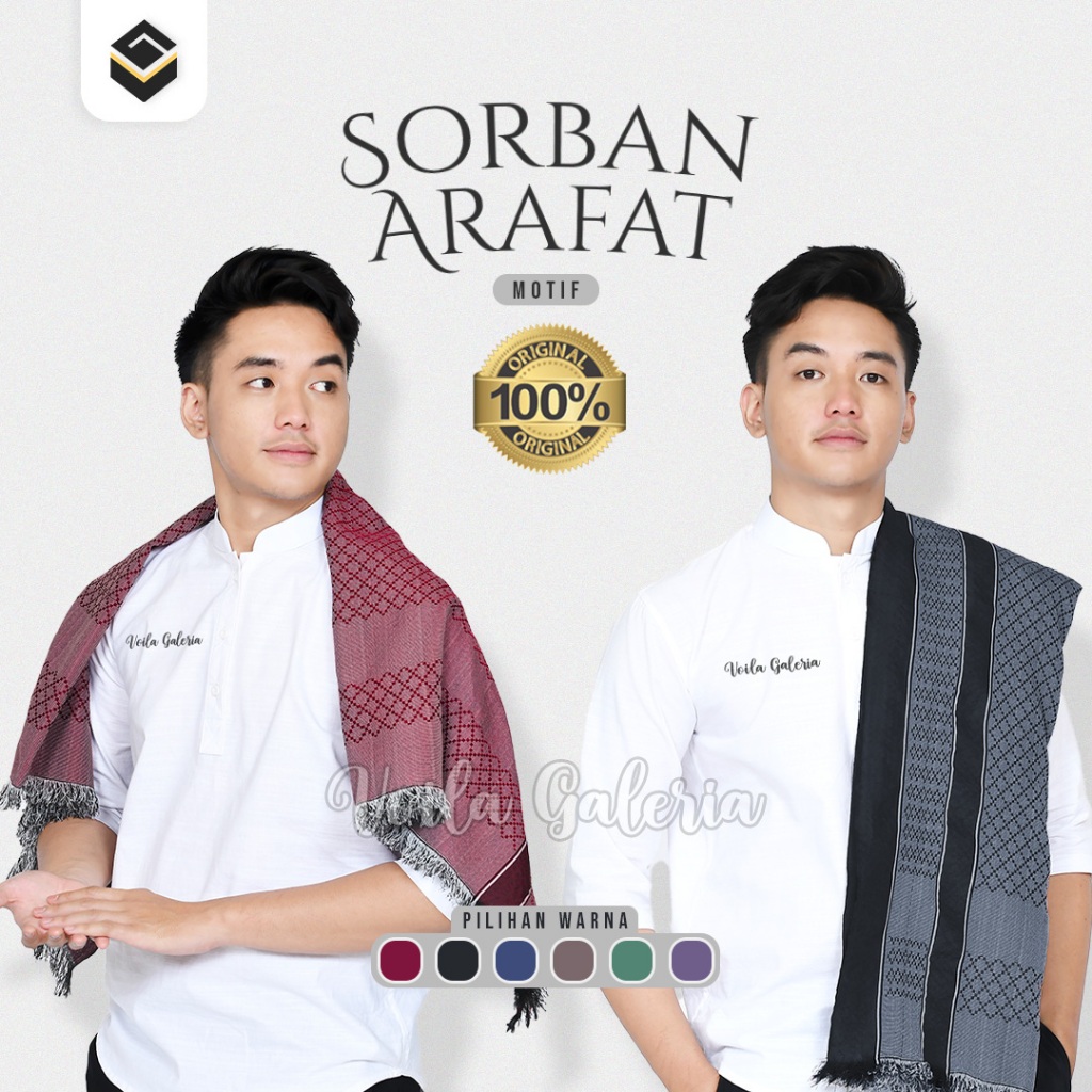 Jual Sorban Arafat Motif Bintik Warna - Kain Surban tenun Souvenir haji ...