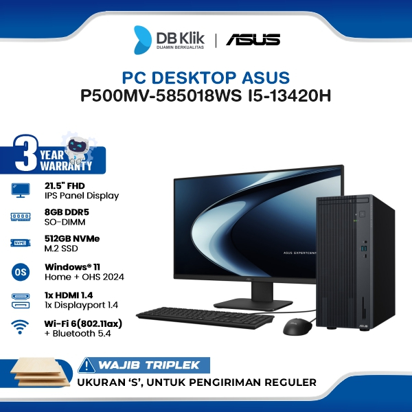 Jual ASUS P500MV-585018WS PC Desktop INTEL Core I5-13420H 8GB DDR5 ...