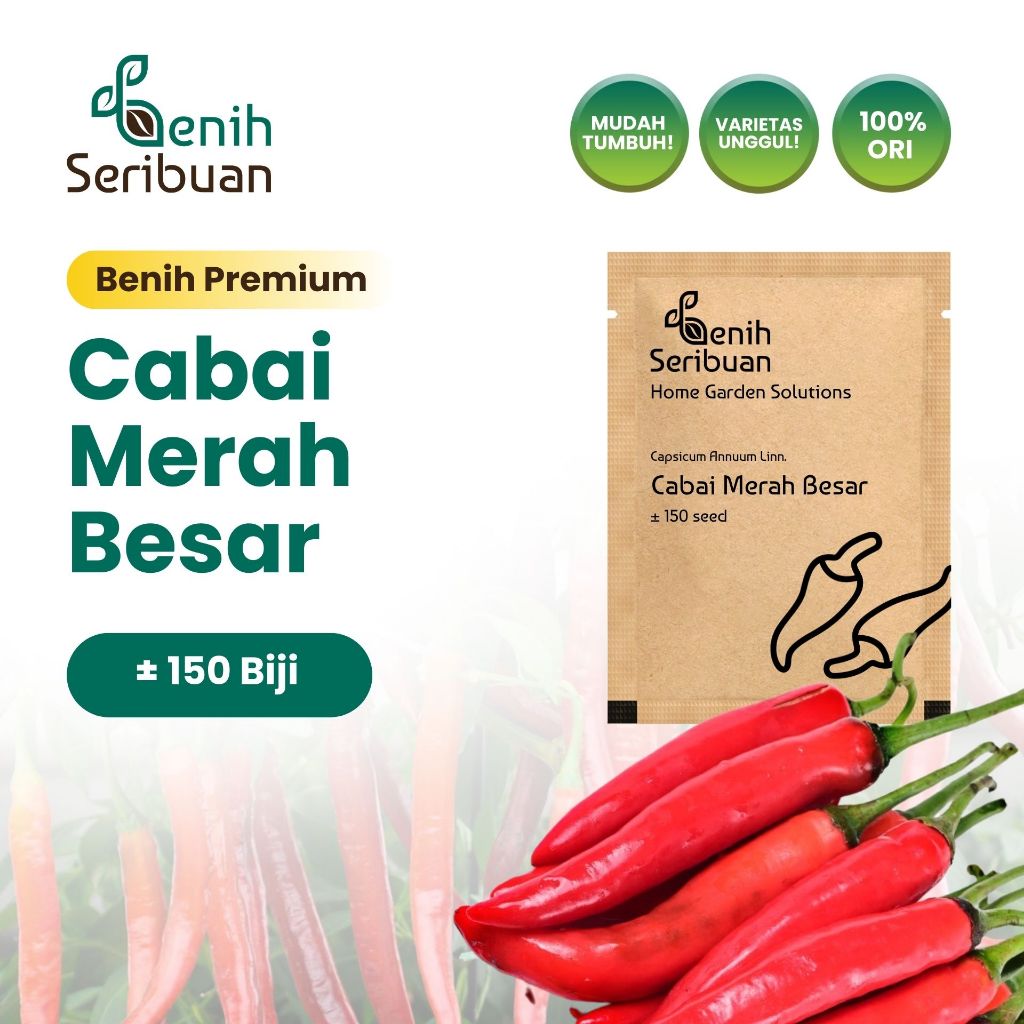 Jual Benih Seribuan - Benih Sayuran Cabe Merah Besar Unggul | Shopee ...