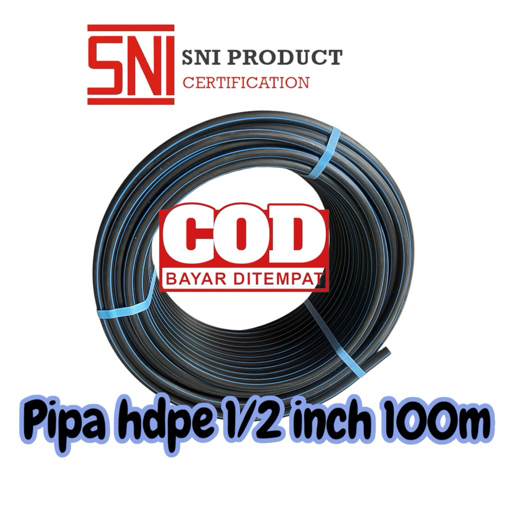 Jual pipa hdpe/pipa PDAM/PAM 1/2 inc pn 10(100m/roll) | Shopee Indonesia