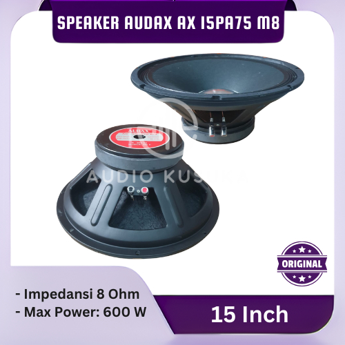Jual SPEAKER AUDAX AX 15PA75 M8 FULL RANGE SPEAKER 15 INCH AUDAX 15 PA 75 M8 ORIGINAL | Shopee ...