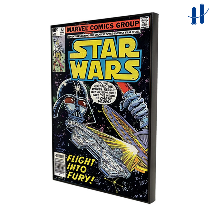 Jual Haydecor Starwars Comic Bingkai Frame Vintage Dekorasi Kamar ...