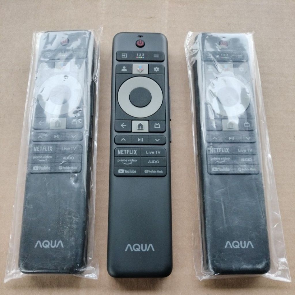 Jual REMOTE REMOT TV AQUA ORIGINAL BARU NEW BISA VOICE NOTE U34GA ...