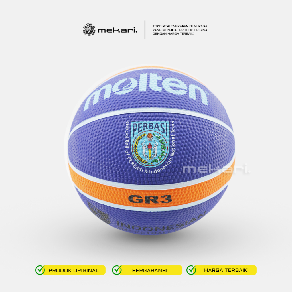 Jual Bola Basket Molten GR3 Blue Size 3 ( Outdoor ) Original | Shopee ...