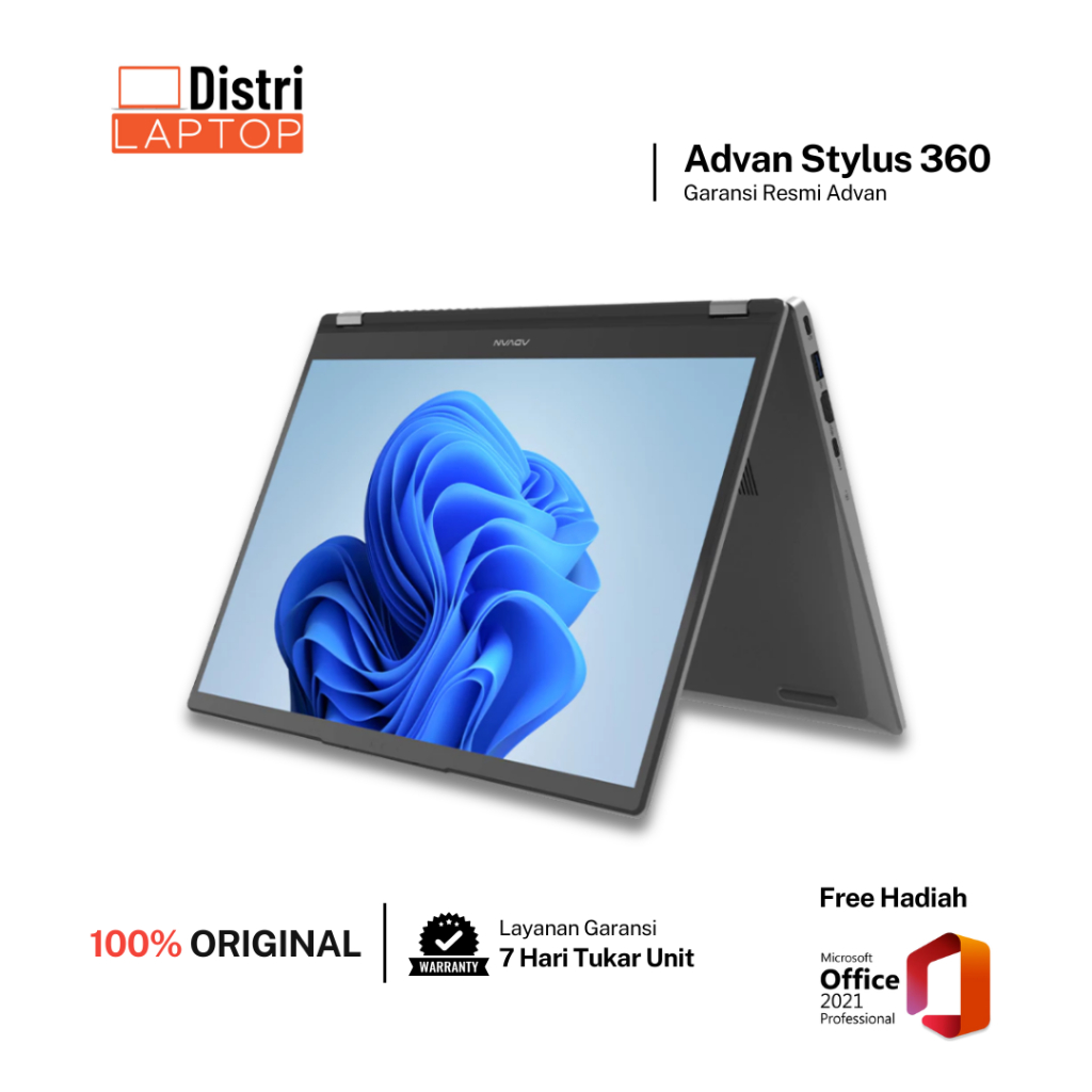 Jual Laptop Advan 360 Stylus Pro 2in1 Core i3-1215U 8GB/256GB 14 Inch ...