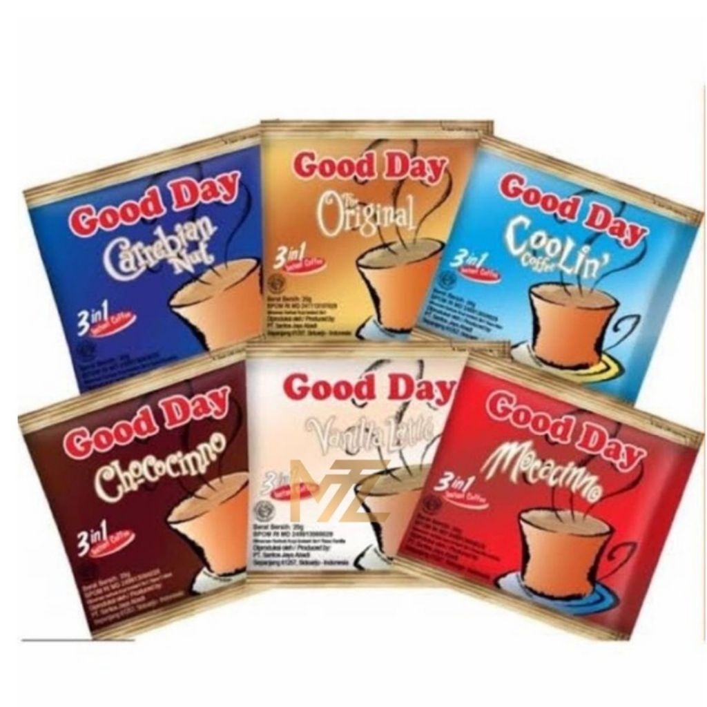Jual PROMO!!Good Day 6 Varian Rasa Rencengan Isi 10 | Shopee Indonesia