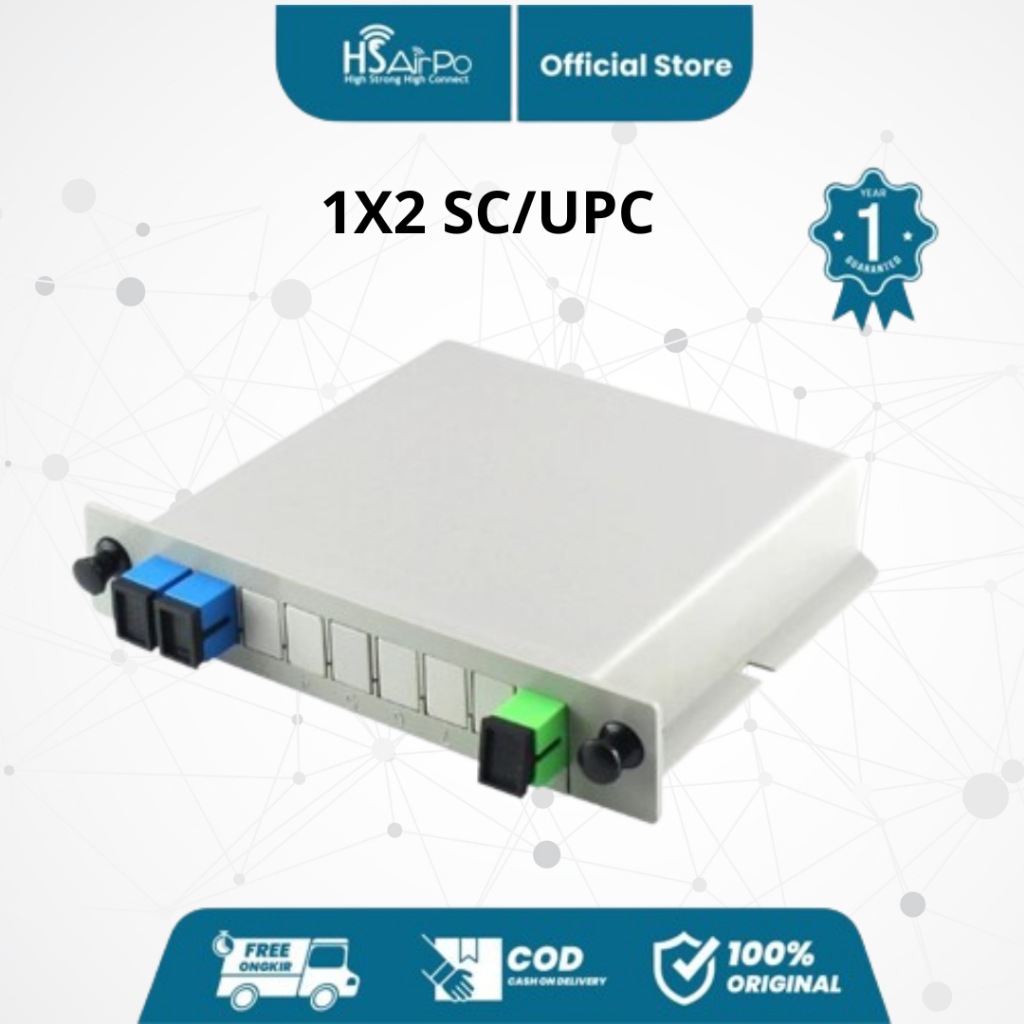 Jual HSAirPo Passive Splitter Box 1:2 SC UPC / Pasif Splitter PLC BOX ...