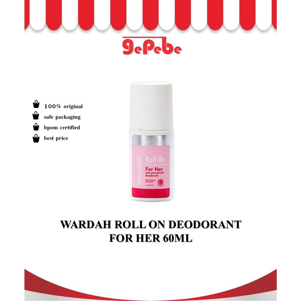 Jual wardah roll on deodorant for her 60ml | Shopee Indonesia
