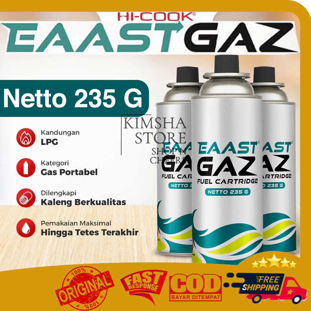 Jual Eaastgaz Hi-Cook Fuel Cartridge 235g Tabung Gas Kaleng Mini ...