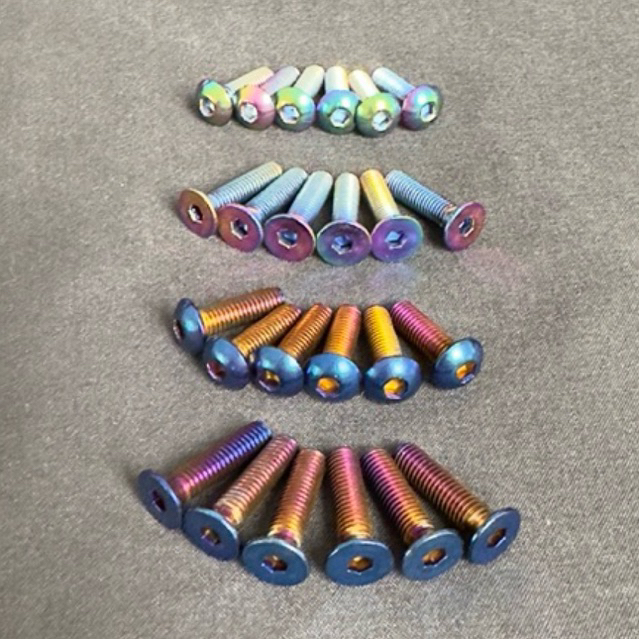 Jual Baut Stir Racing Mobil 6 Pcs Titanium Rainbow JDM Racing Look ...