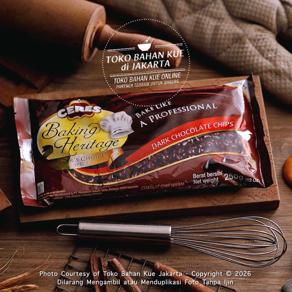 Jual CERES Baking Heritage DARK ChocoChip 250gr Chocolate Chips ...