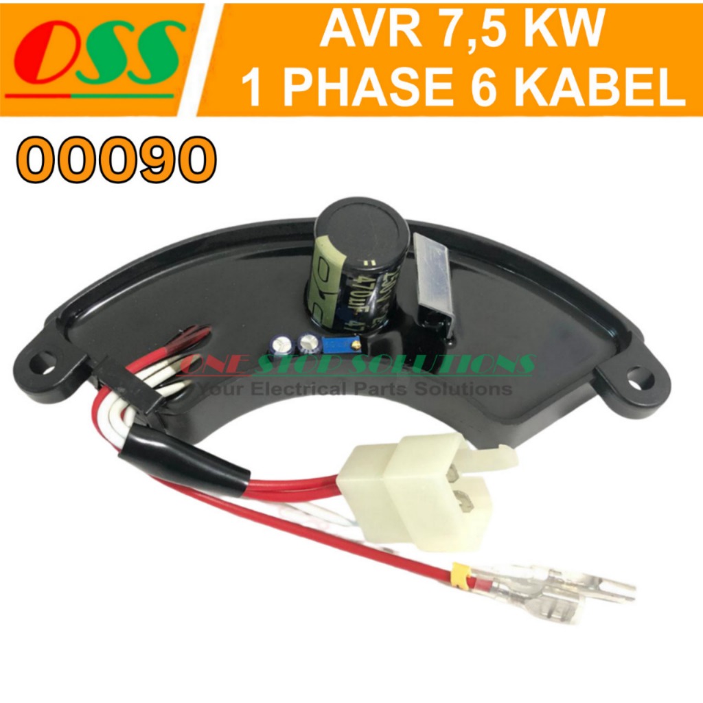 Jual AVR GENERATOR BENSIN 7,5KW / AVR GENSET 7,5 KW 7KW 1 PHASE 6 KABEL ...