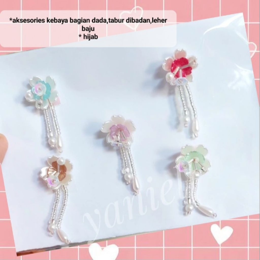 Jual payet rangkai bunga 1 set isi 5 pcs | Shopee Indonesia