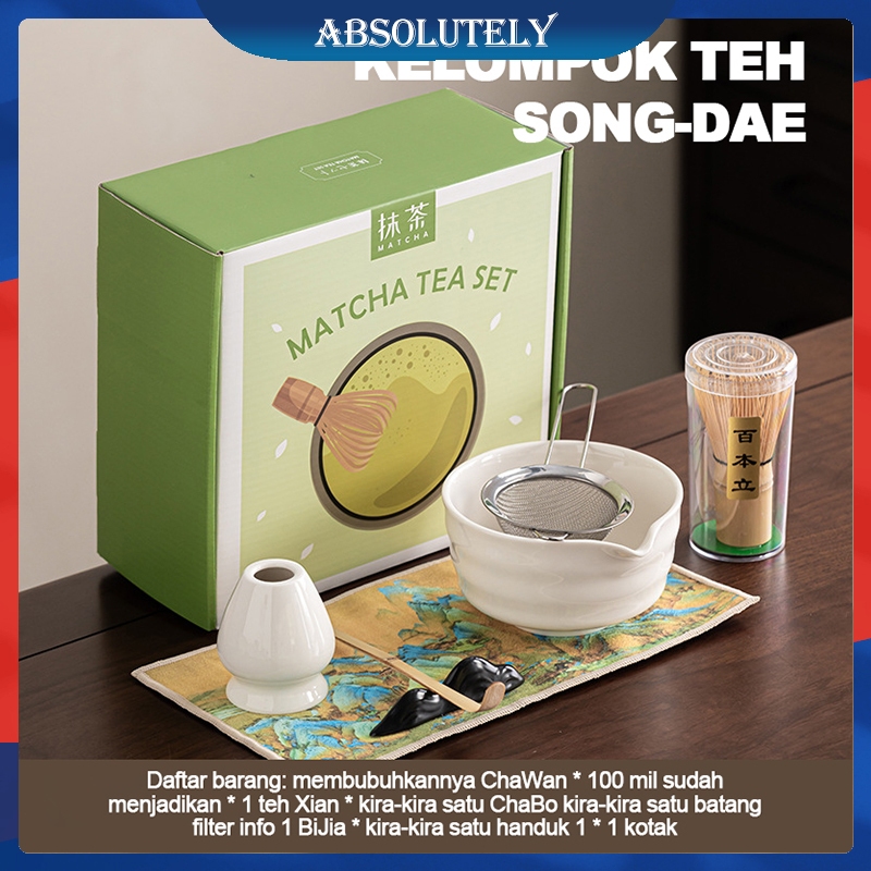Jual 4/7 Pcs Pembuat Matcha Set Keramik Kerajinan Pembuat Matcha ...