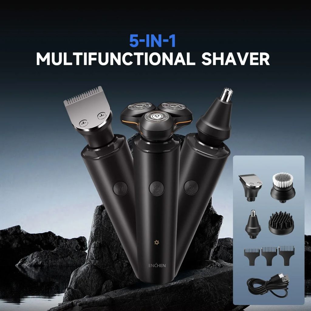 Jual Alat Cukur Elektrik 5in1 3D Magnetic Electric Shaver Waterproof ...