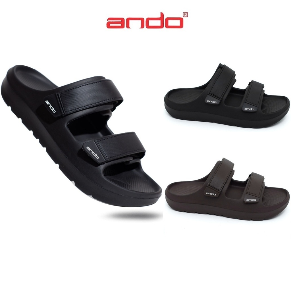 Jual Ando Gemoy Sandal Selop Pria Sendal Slop Kasual Flip Flop Cowok ...
