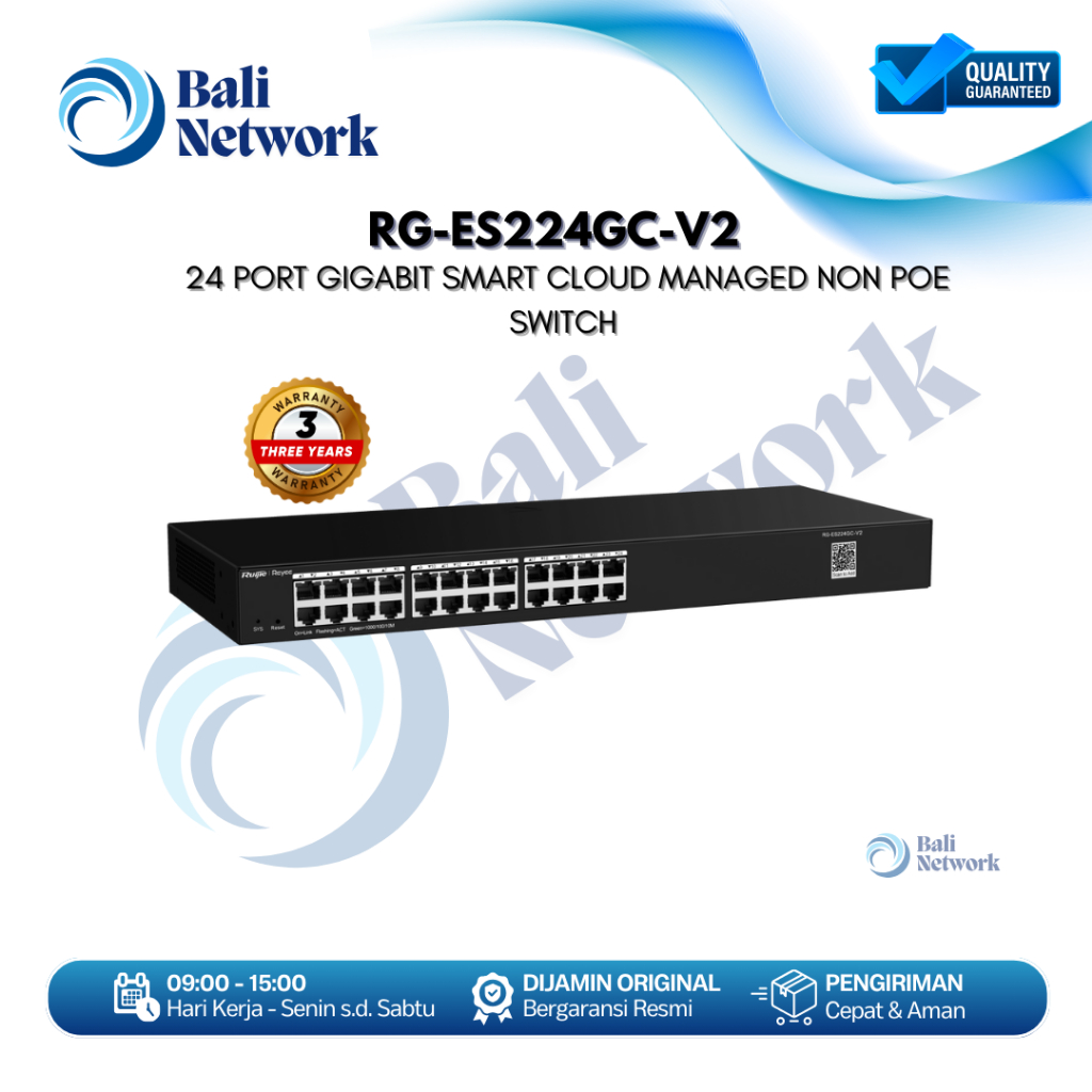 Jual RUIJIE REYEE 24-Port RG-ES224GC V2 Gigabit Cloud Manage Switch ...