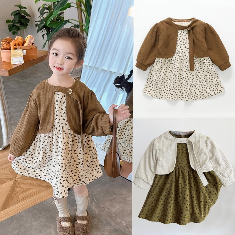 Jual JoyfulTots Set Gaun Anak Perempuan Gaun Putri Gaya Korea Gaun Bayi ...