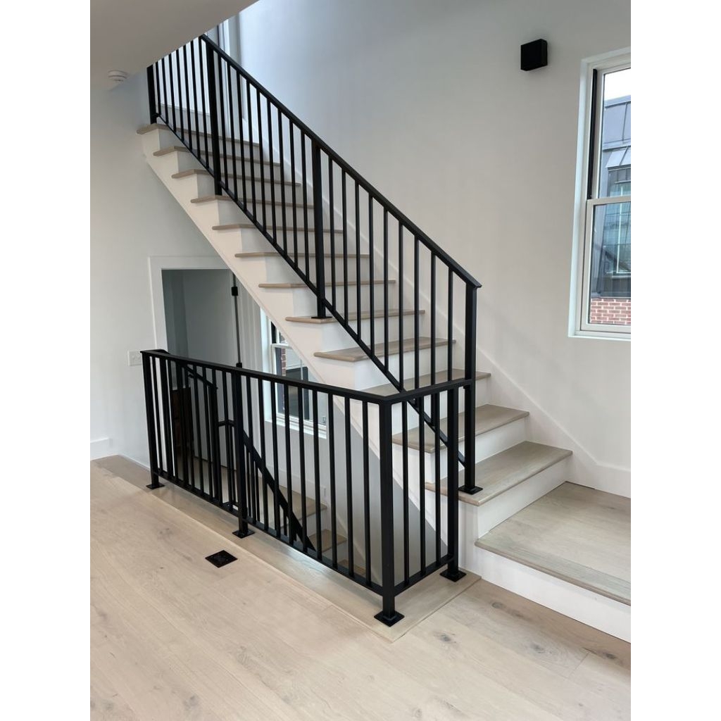 Jual railing tangga minimalis pegangan kayu besi | Shopee Indonesia