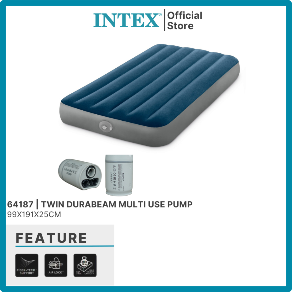 Jual INTEX Kasur Angin Durabeam Multi Use Pump 64187 | Shopee Indonesia