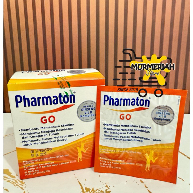 Jual Pharmaton GO Strip 6 kaplet Ginseng+B kompleks Memelihara Stamina ...