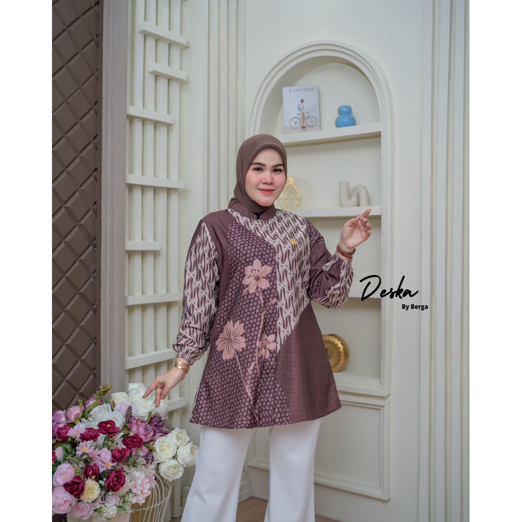 Jual Zaleka Tunik/Atasan Premium Deska By Berga | Shopee Indonesia