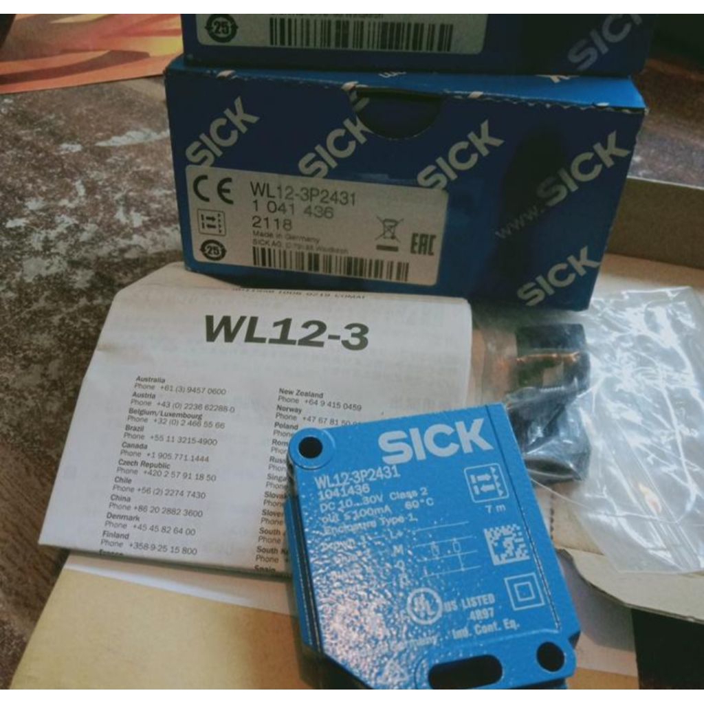 Jual PHOTOELECTRIC SENSOR SICK WL12-3P2431 | Shopee Indonesia