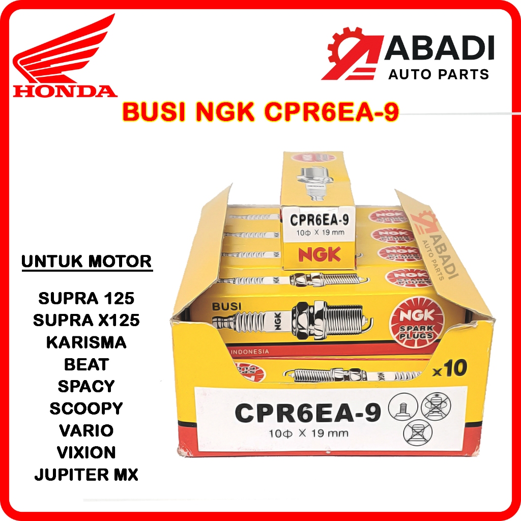 Jual Busi NGK CPR6EA-9 Beat Vario Kharisma Supra X 125 Nmax Aerox ...