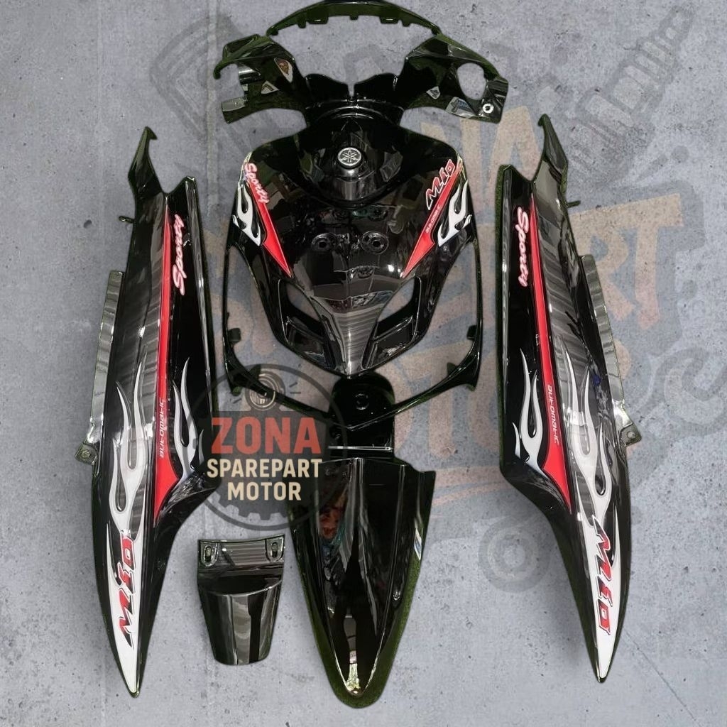 Jual PAKET HEMAT COVER BODY BODI FULLSET YAMAHA MIO NEW MIO SMILE WARNA ...