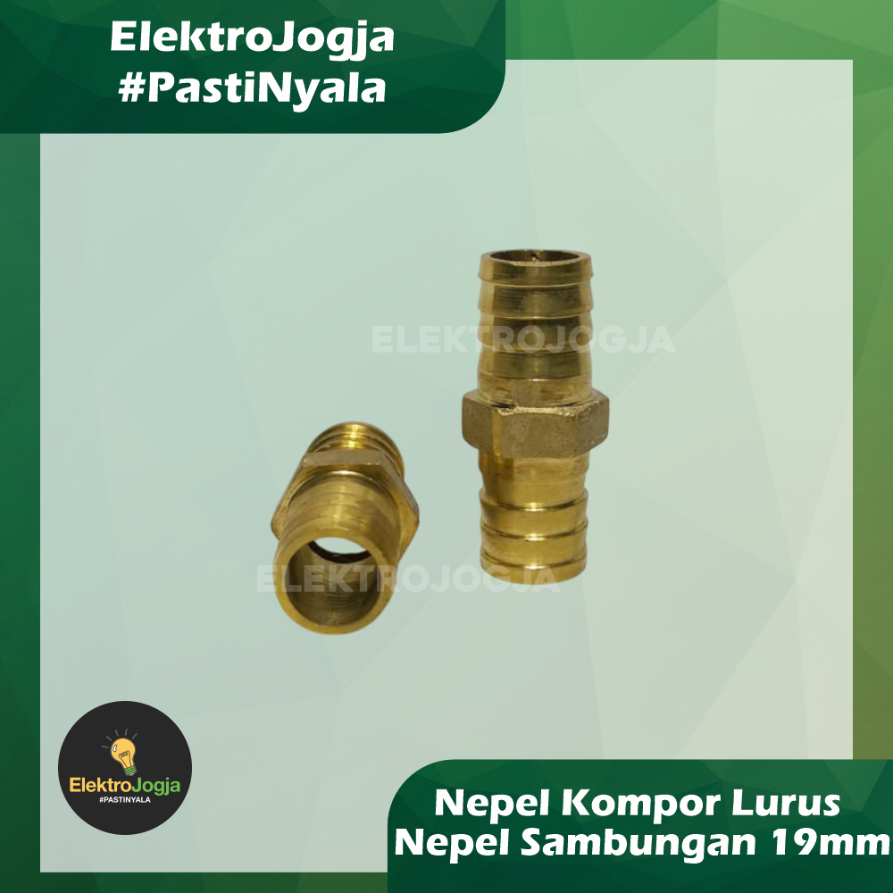 Jual Nepel Kompor Lurus 19mm | Nepel Sambungan 19mm | Shopee Indonesia