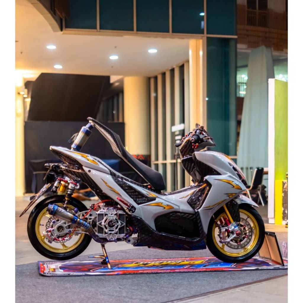 Jual STRIPING STICKER TRANSPARAN AEROX ALPHA TURBO CUSTOM SERIES BATIK ...