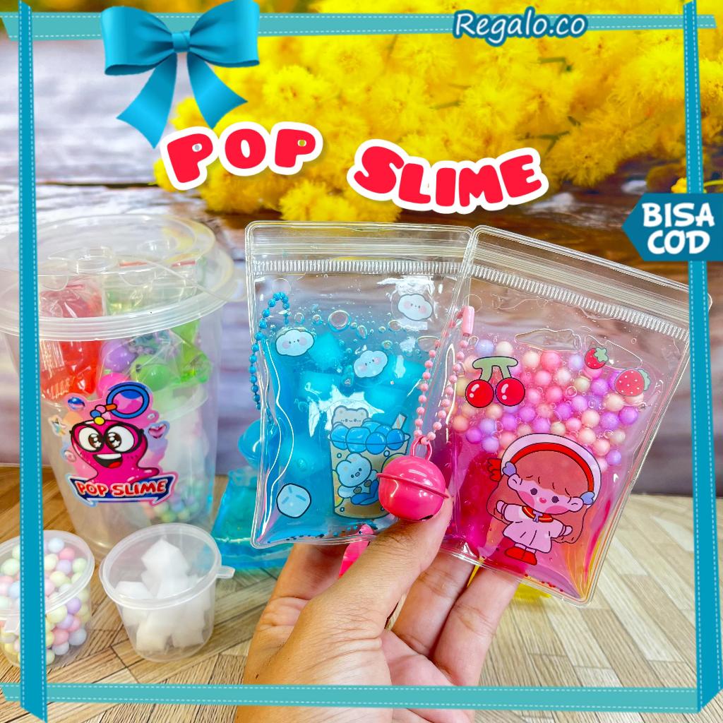 Jual POP SLIME Lucu Mirip Pop Ice | Slime + Floam + Jelly Cube ...