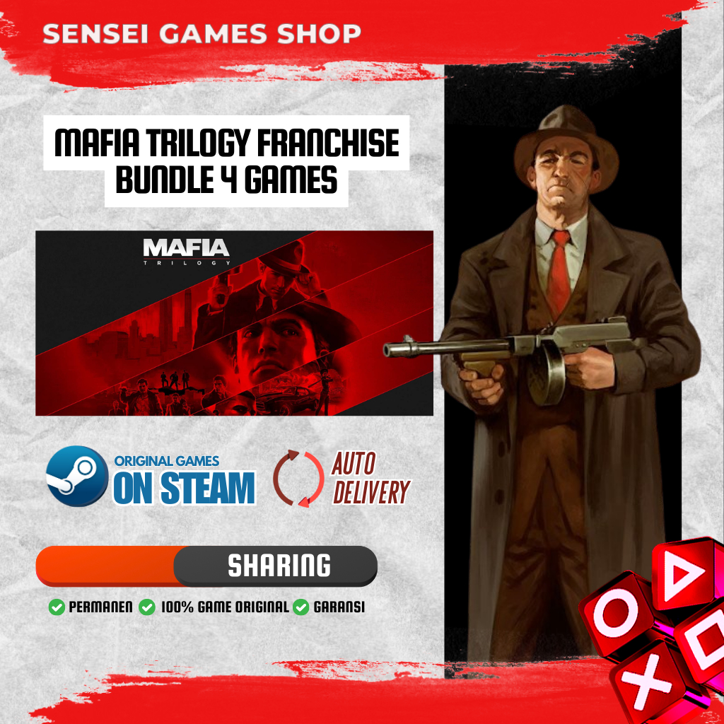 Jual [BONUS STEAM KEY] Mafia Trilogy Franchise Bundle 4 Games / All ...