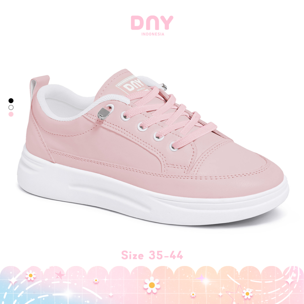 Jual Sepatu DNY Sneakers Pink Wanita Sepatu Kets Wanita Terbaru Import ...