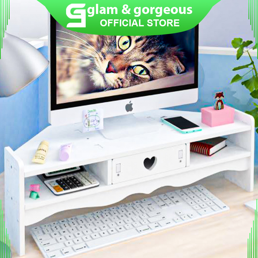 Jual Meja Komputer Minimalis Rak Komputer Portable P 48 L 15 T 15cm ...